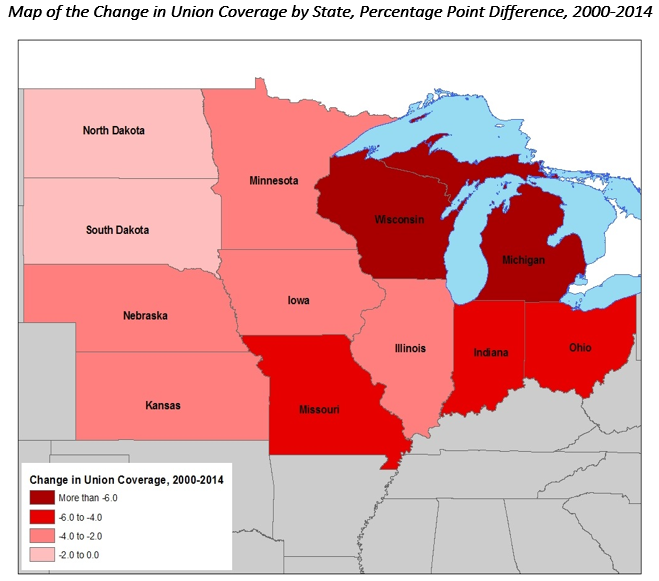 How the Decline of Unions Has Caused Inequality to Rise in Each Midwest ...